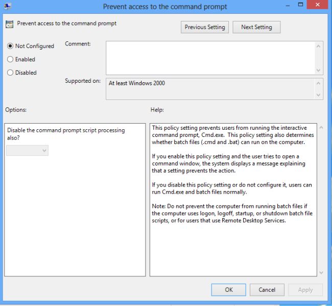Enable Windows CLI & Command Prompt Script Processing In Windows 8